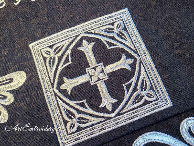 Wooden Cross - Machine Embroidery Christian Religious Designs Set for ...