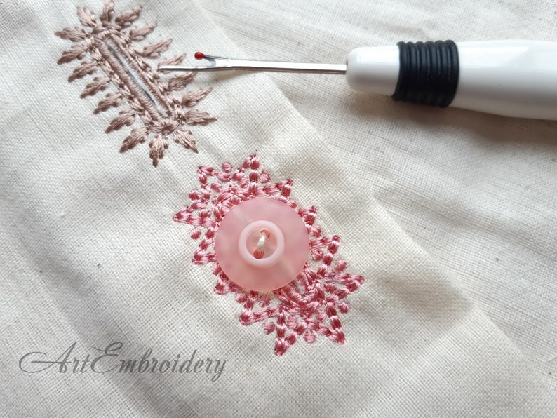 Historical 18-19th Century 4 Buttonholes - Machine Embroidery Designs ...