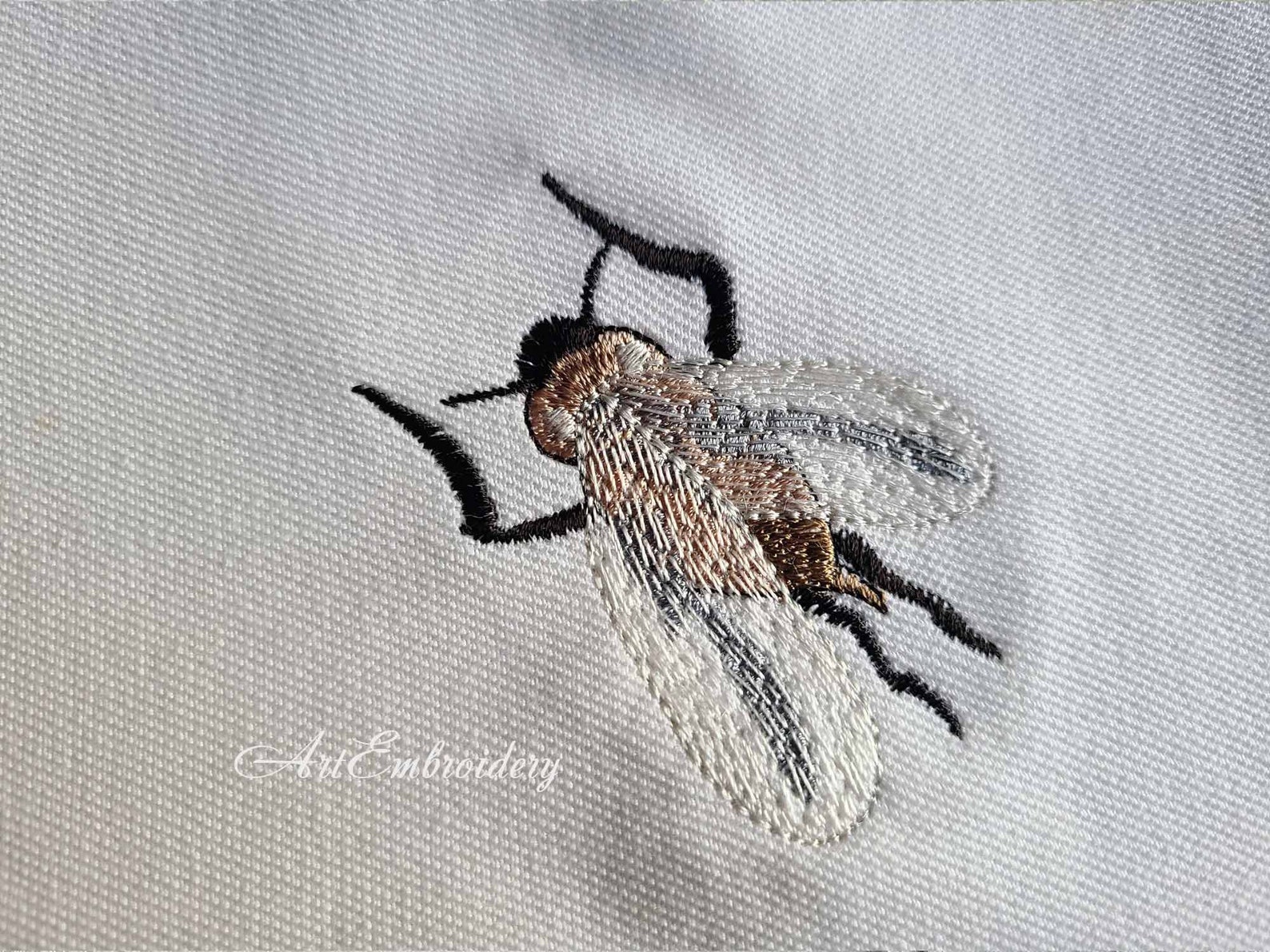 Flying Insects Machine Embroidery Designs: Fly & Mosquito (4x4, 5x5 ...