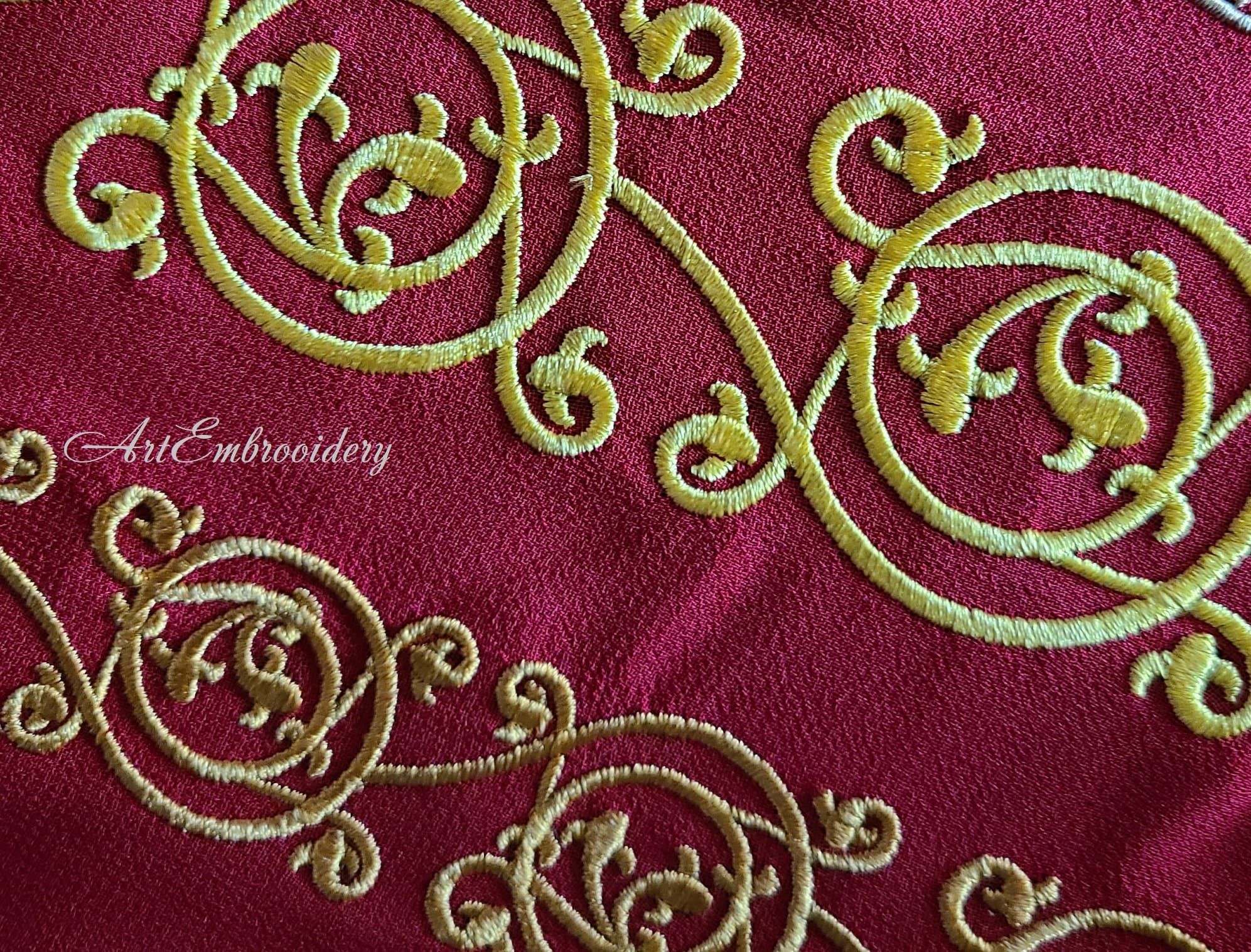 Medieval Scroll Border - Machine Embroidery Historical Designs Set for ...