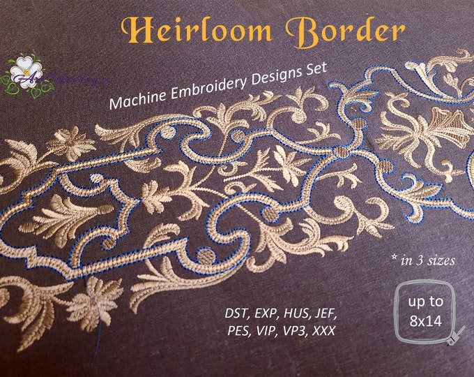 Wheat Borders - Machine Embroidery Designs Set - Etsy Canada