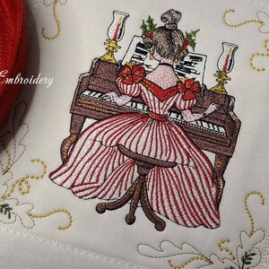 Christmas Song - Machine Embroidery Quilt Block, Applique Patch and ...