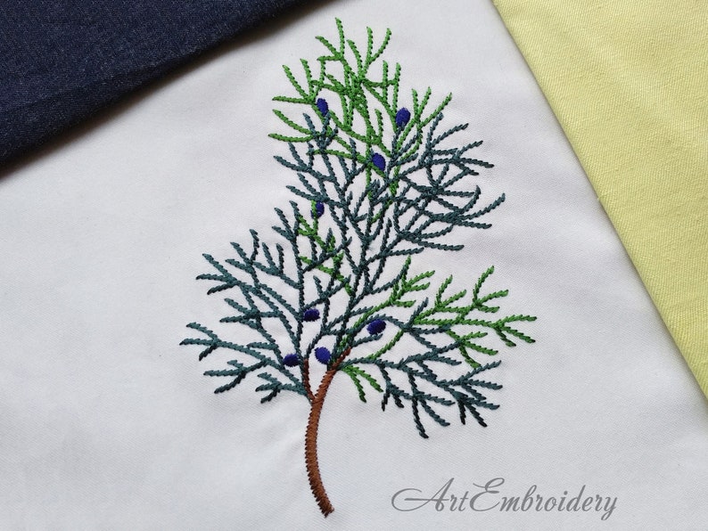 Juniper Berries Machine Embroidery Design in 3 Sizes for - Etsy Australia