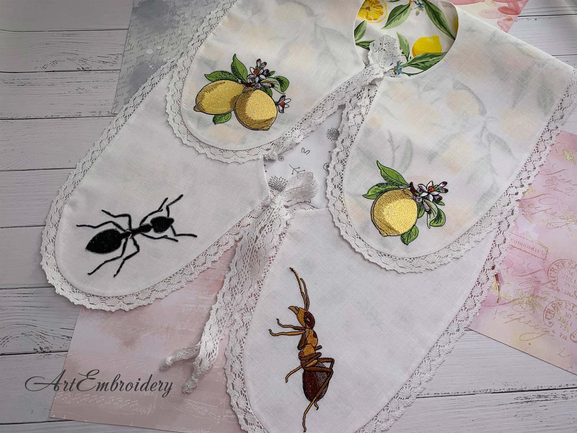 Jumbo Ants Red and Black Machine Embroidery Insects Designs | Etsy