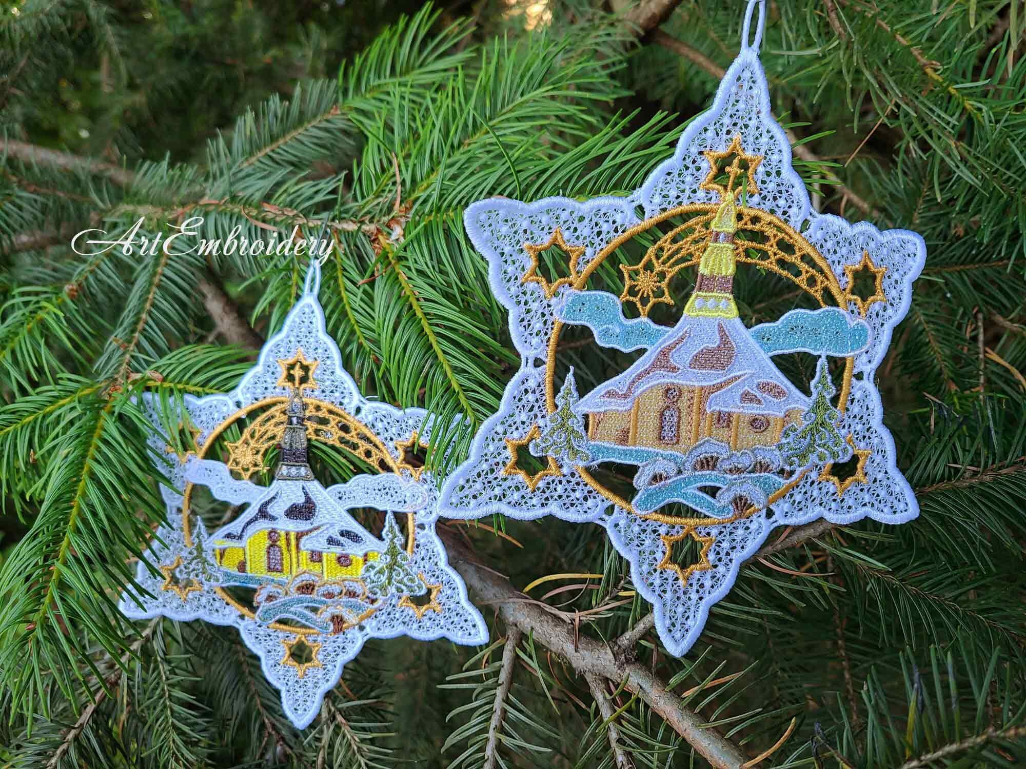 FSL Blessed Star: Machine Embroidery Lace Design (digital Download) - Etsy