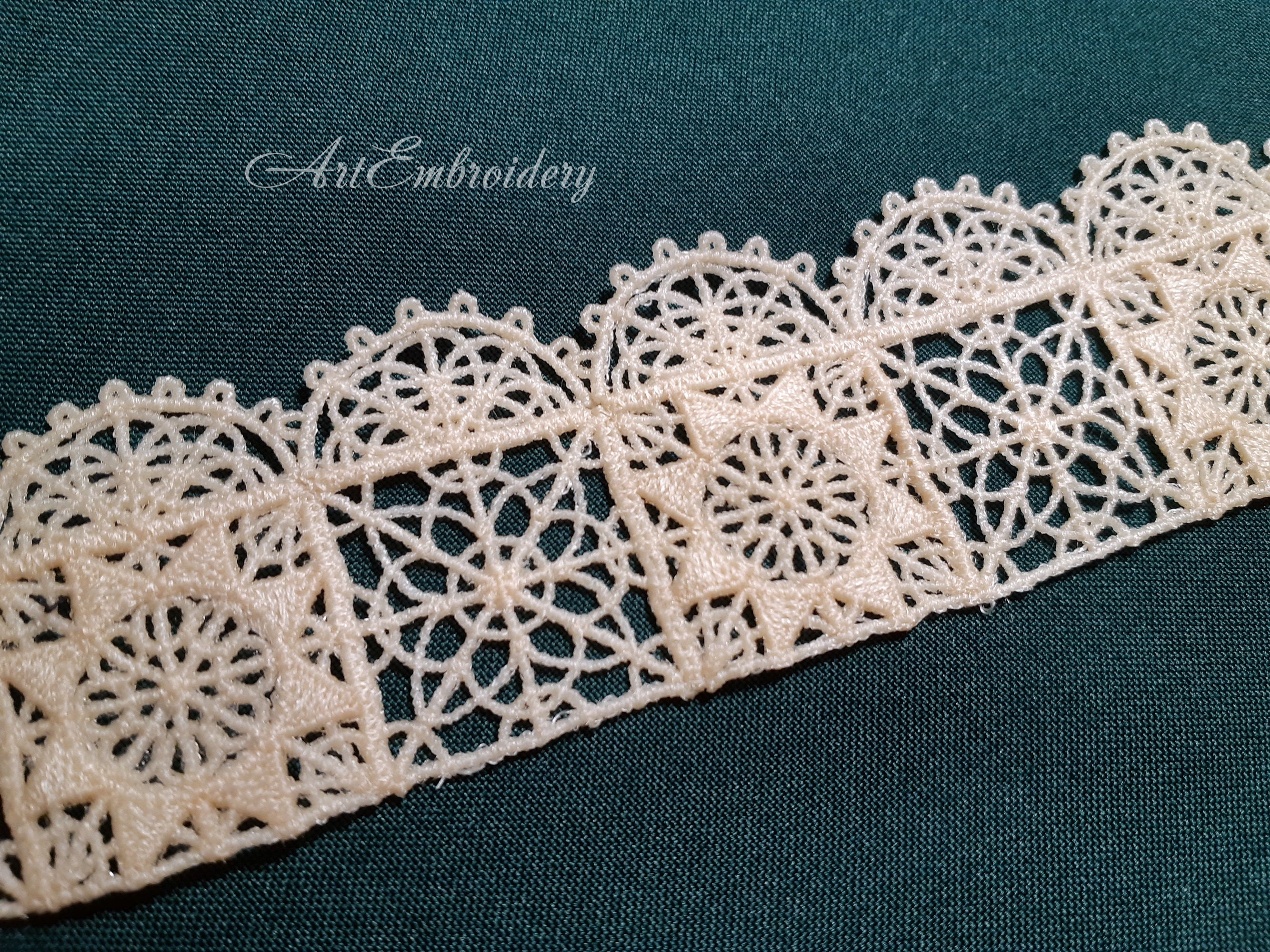 Reticella Italian Lace Collar: 17th Century Embroidery Designs (4x4 ...