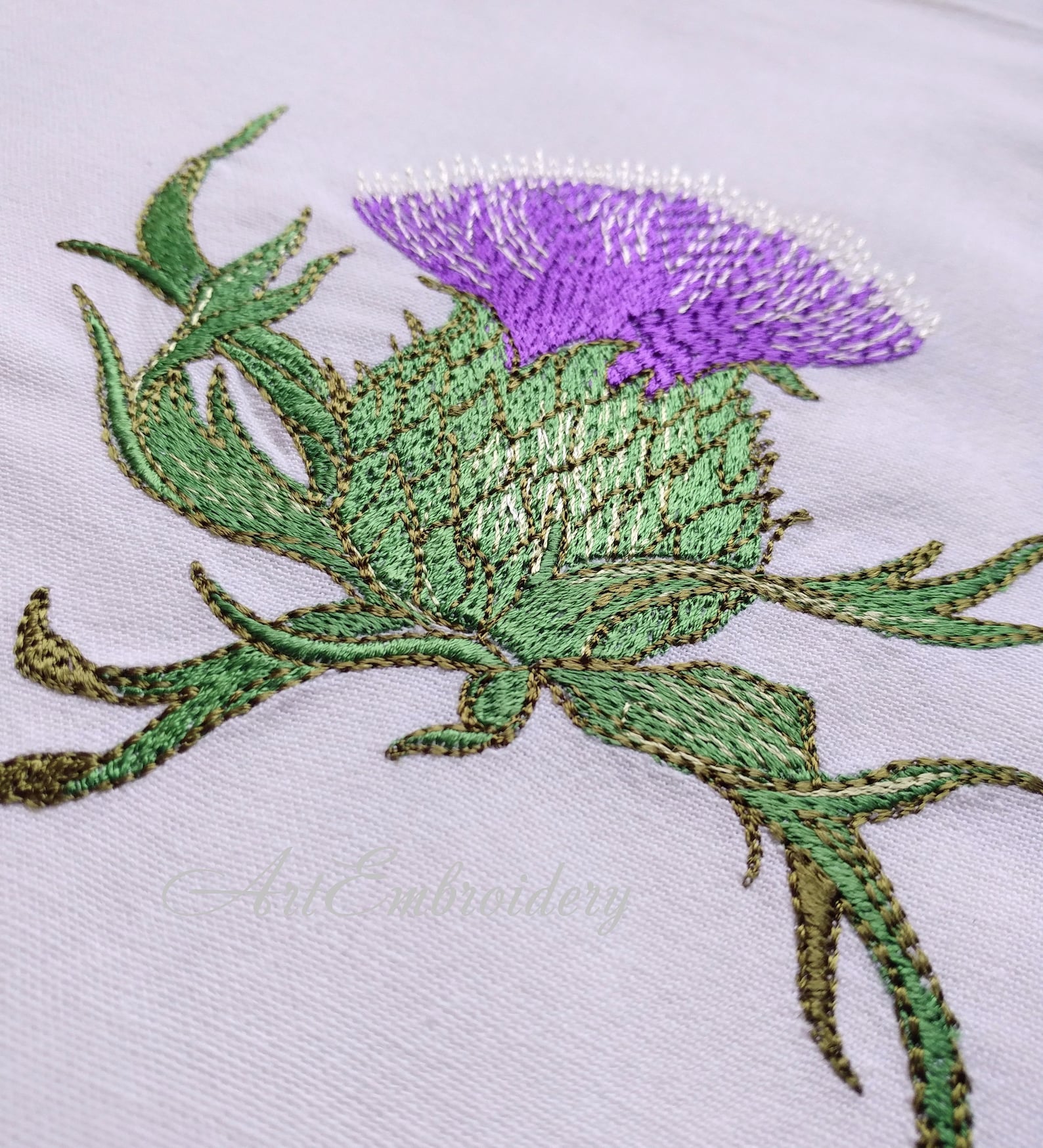 Thistle Stomacher - Machine Embroidery Design Assembled and Split Into ...