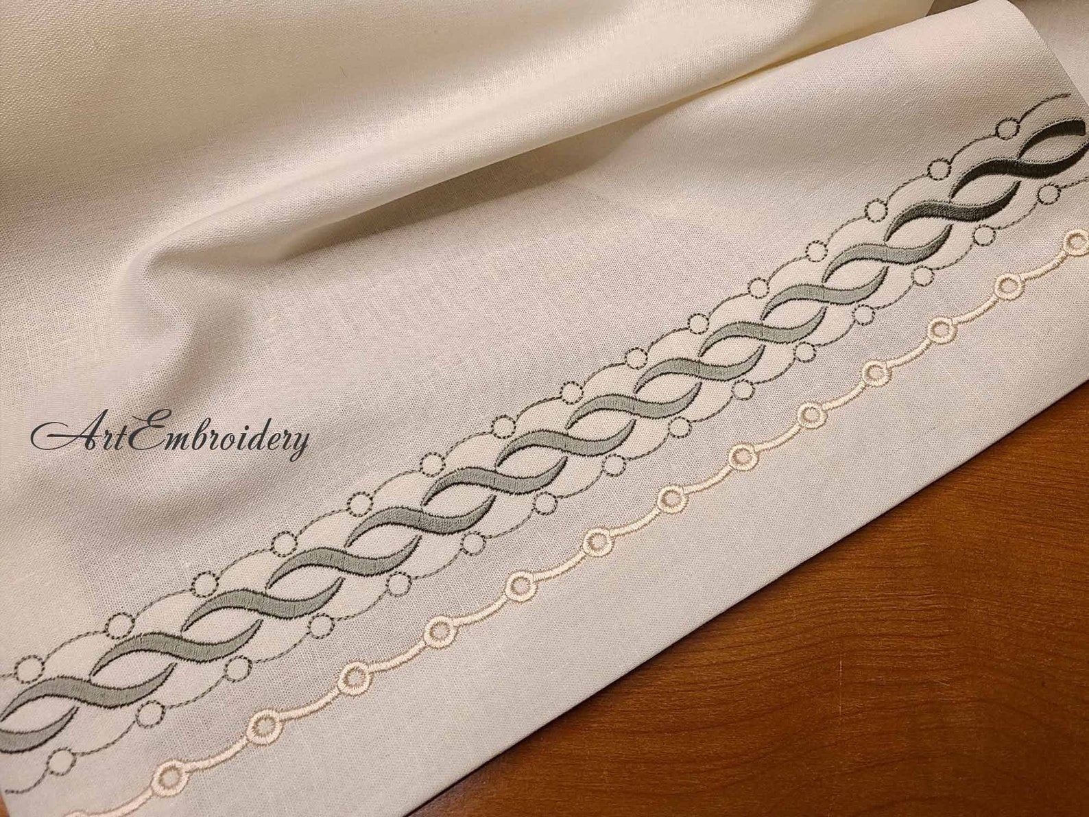 Rope Borders Machine Embroidery Designs: Curved & Straight (digital ...