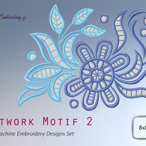 Fashion Cutwork Machine Embroidery Richelieu Designs Set for - Etsy