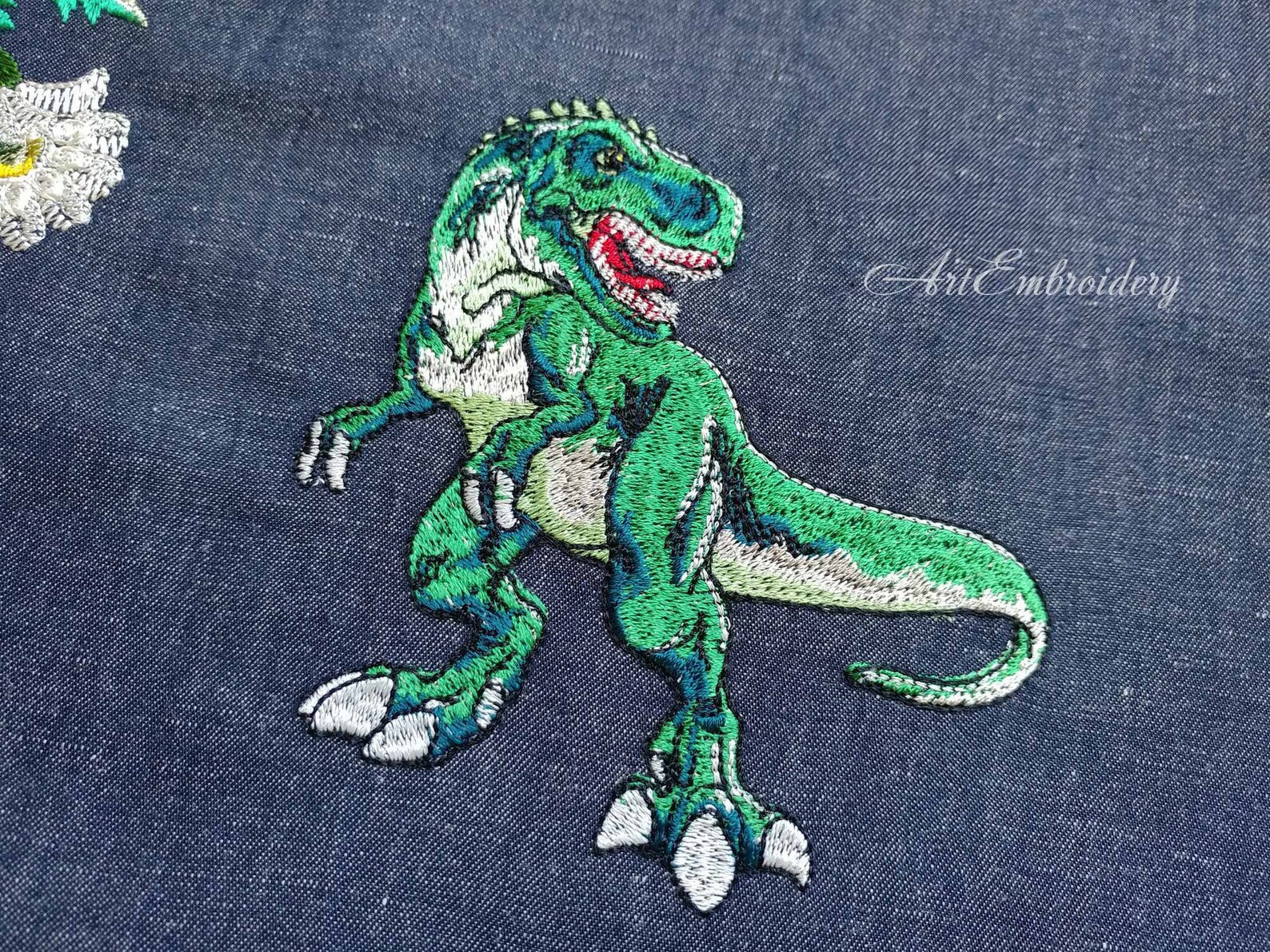 Tyrannosaurus - Machine Embroidery Dinosaur Design in 2 Sizes for Hoop ...