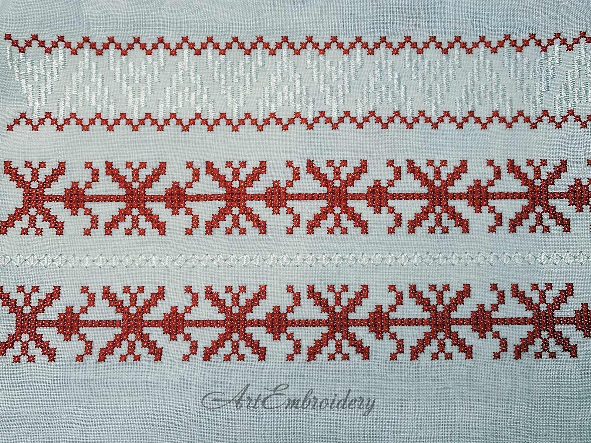 Romanian Peasant Blouse Borders - Machine Embroidery Designs Set for ...