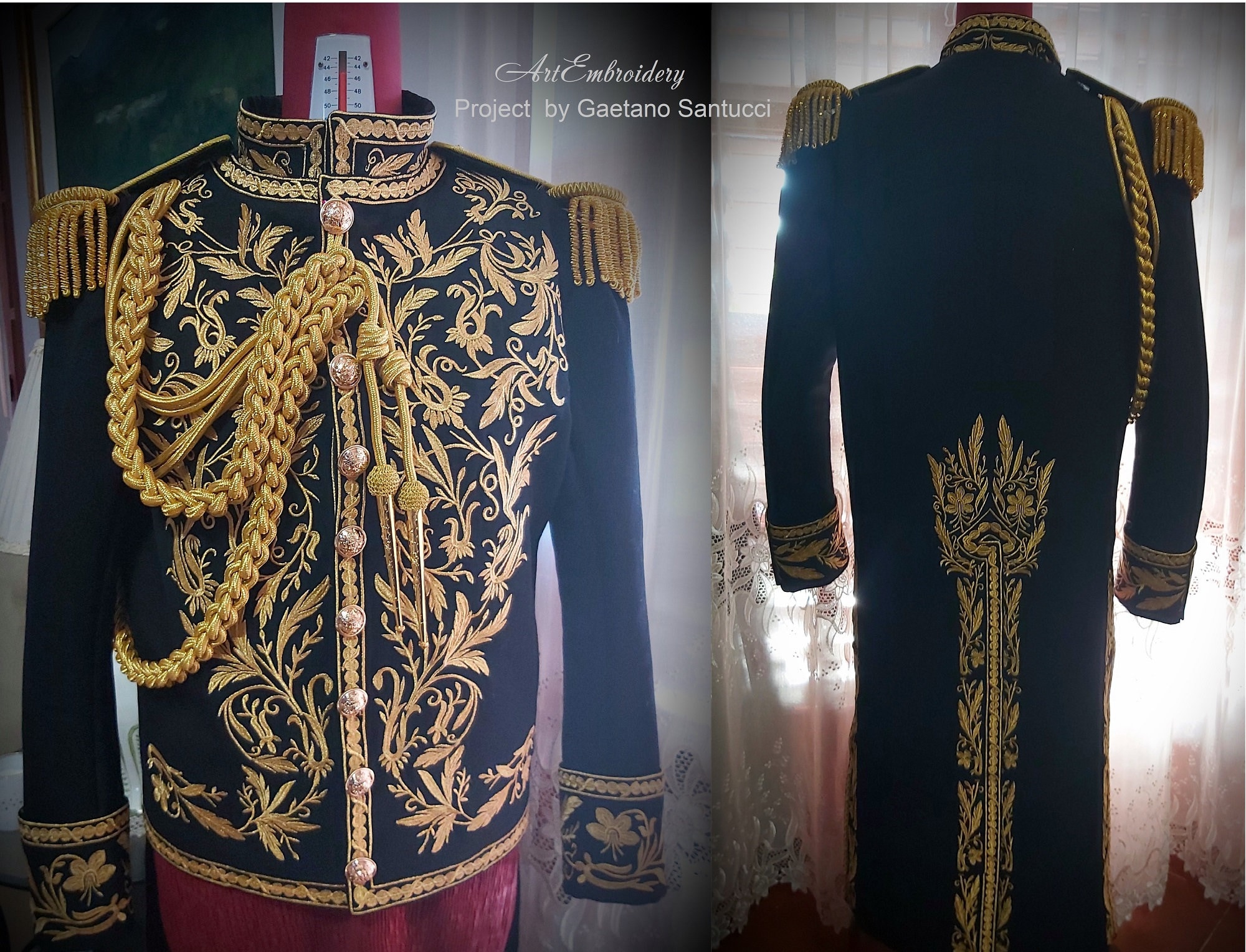 Austrian Military Uniform Embroidery Designs: 19th Century Costume ...