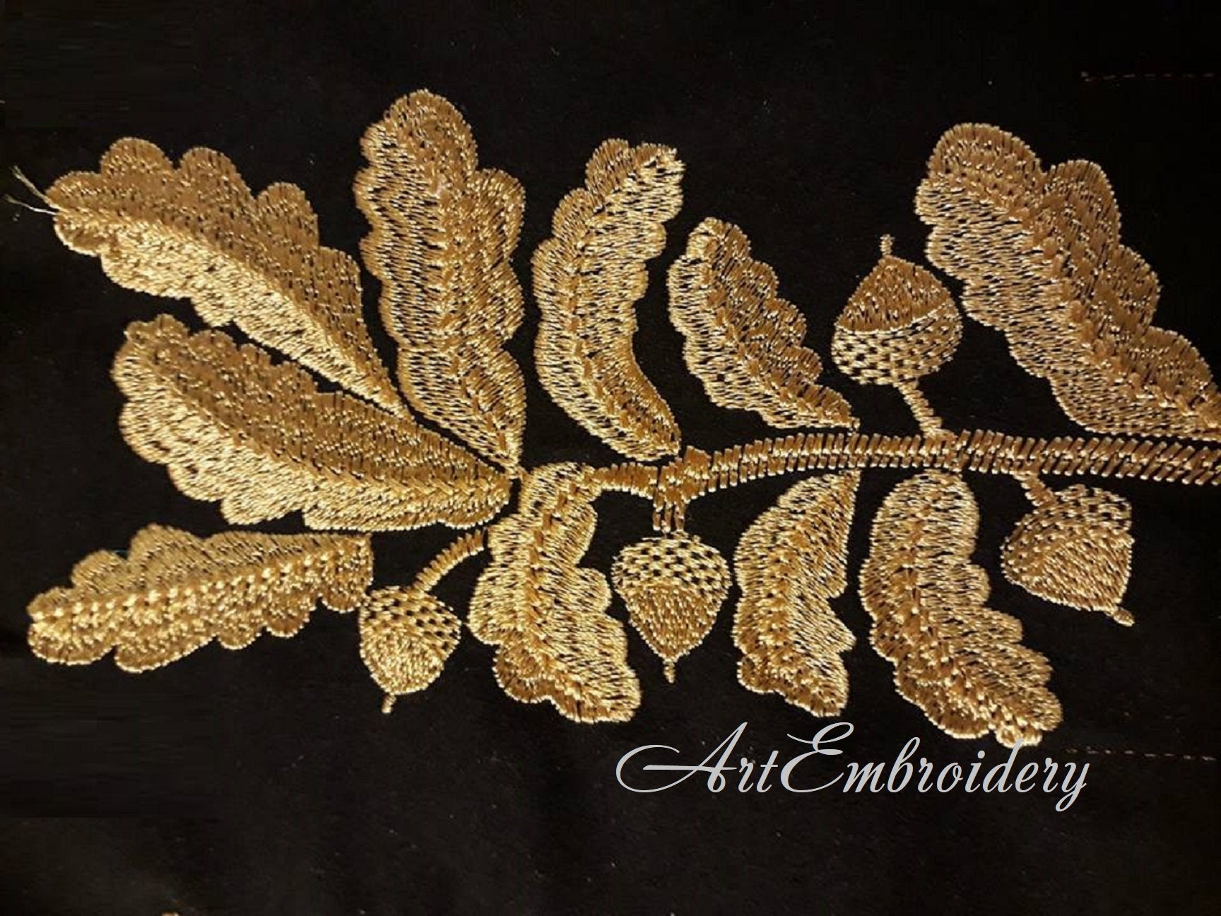 Napoleonic Oak Leaf Embroidery Designs: Military Uniform, 6x8 Hoop ...