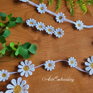 FSL Daisy Borders and Garlands: Machine Embroidery Designs (digital ...