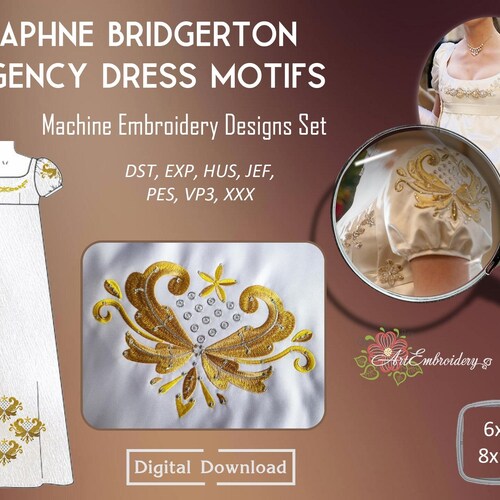 Renaissance Ivy Borders Machine Embroidery Designs Set for - Etsy