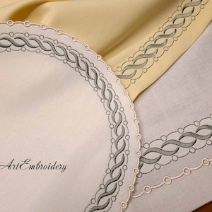 Rope Borders Machine Embroidery Designs: Curved & Straight (digital ...