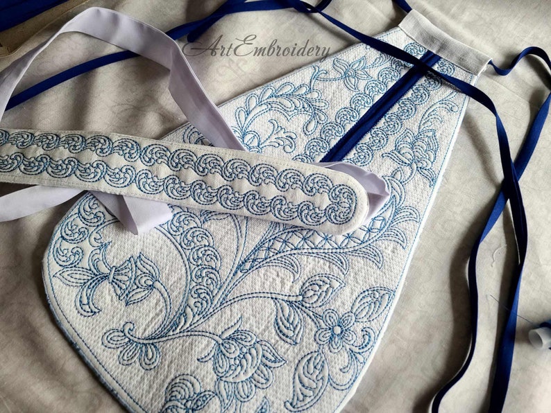 Quilted Floral Pocket Machine Embroidery Design Includes - Etsy