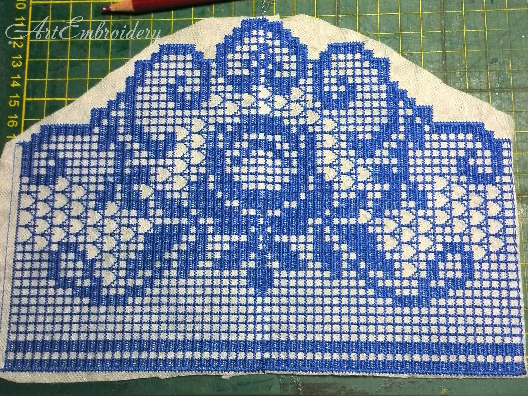 Crochet Lace Rose Border Machine Embroidery Freestanding - Etsy