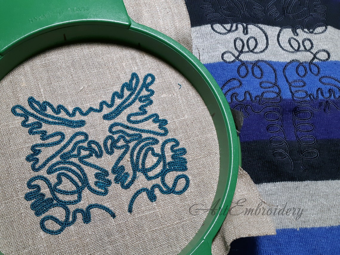 Soutache Motifs Machine Embroidery Designs Set Mixed Sizes for Hoop up ...