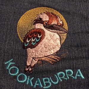 Kookaburra Old Toy Machine Embroidery Design in Two Sizes for Hoops 4x4 ...