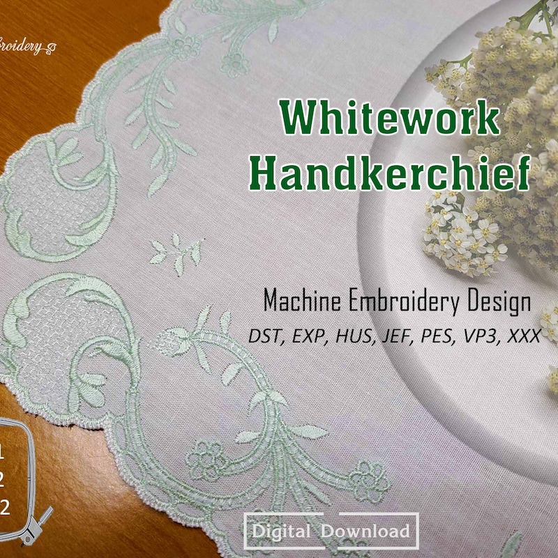 Handkerchief Embroidery Kit - Etsy