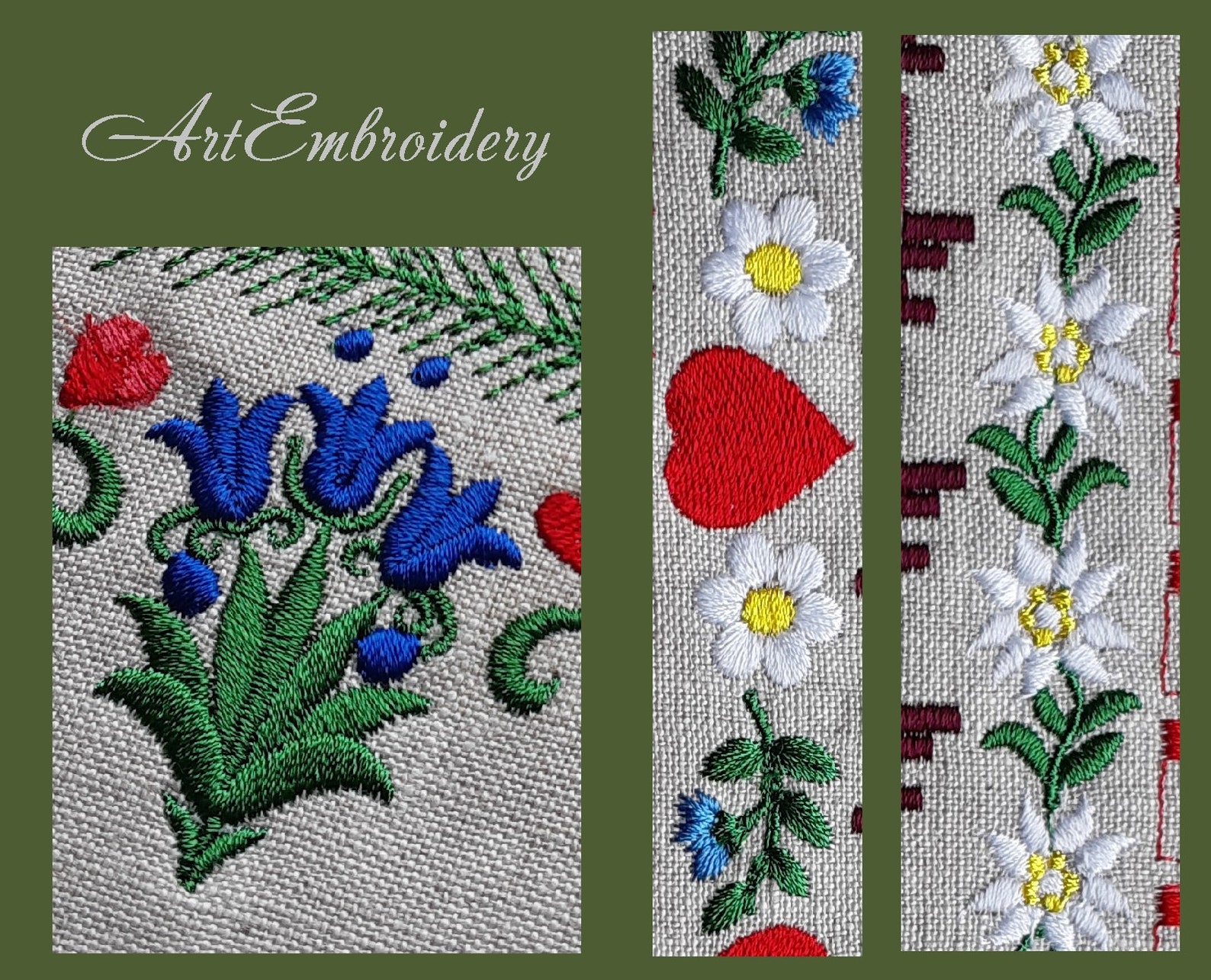Austrian Folk Borders - Machine Embroidery Designs Set for Multiple ...