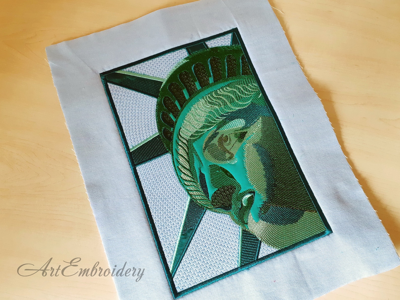 The Face of Freedom Machine Embroidery Applique Design in 3 | Etsy