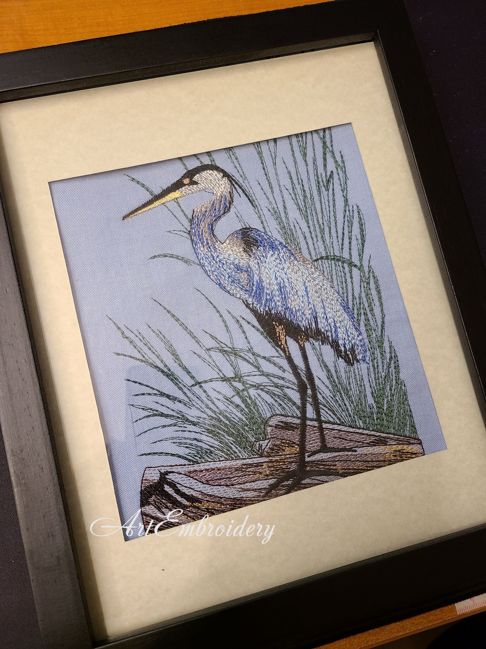 Blue Heron Machine Embroidery Design in 2 Sizes for Hoop - Etsy