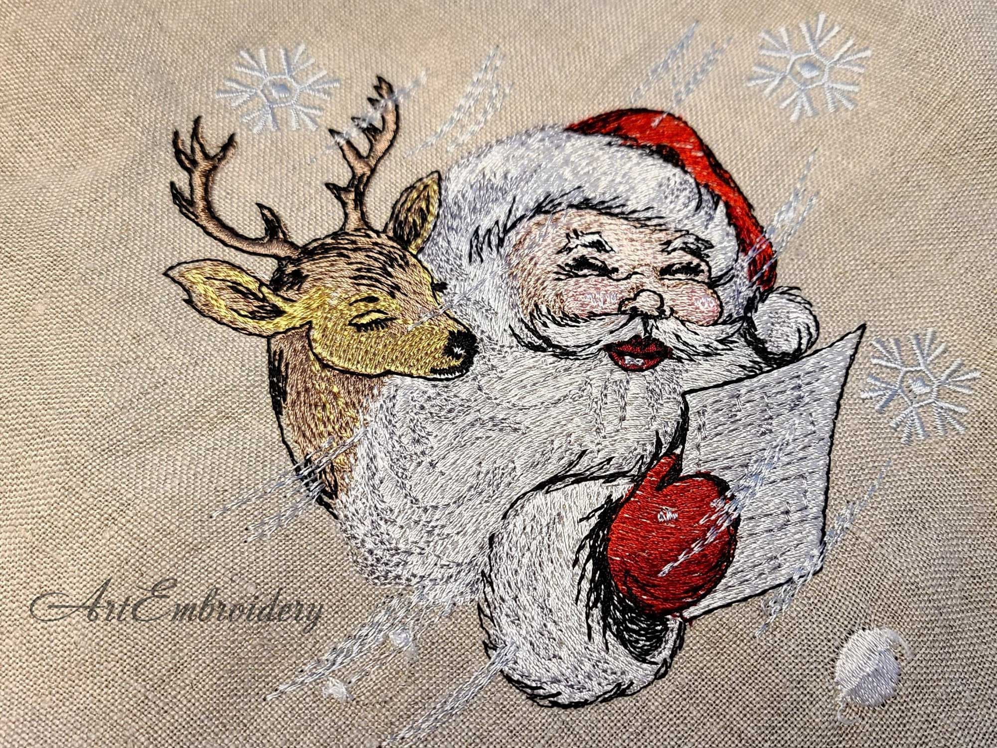 Dear Santa Machine Embroidery Design in 3 sizes for hoop | Etsy