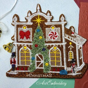 FSL Victorian Gingerbread House: Christmas Machine Embroidery Design ...