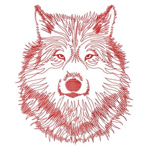 Wolf - Machine Embroidery Design in Five Sizes up to 9x12Э - Etsy Canada