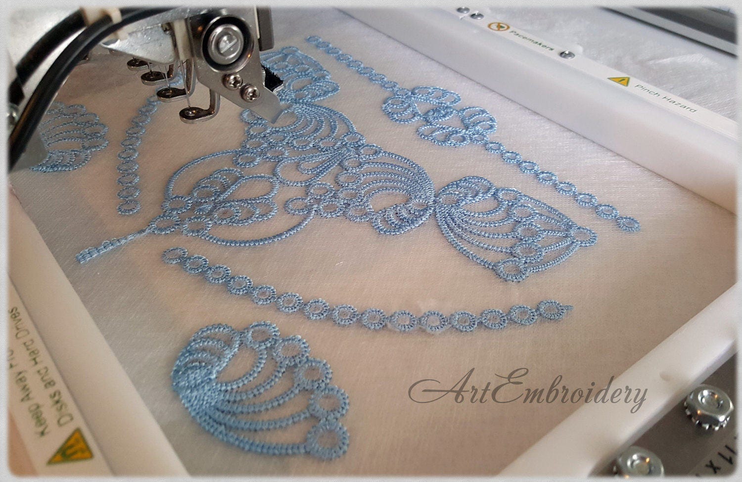 V Jewelry machine Embroidery Tatting FSL Designs Set. - Etsy Canada