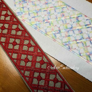 Geometric Border Machine Embroidery Design: Endless Trim (digital ...