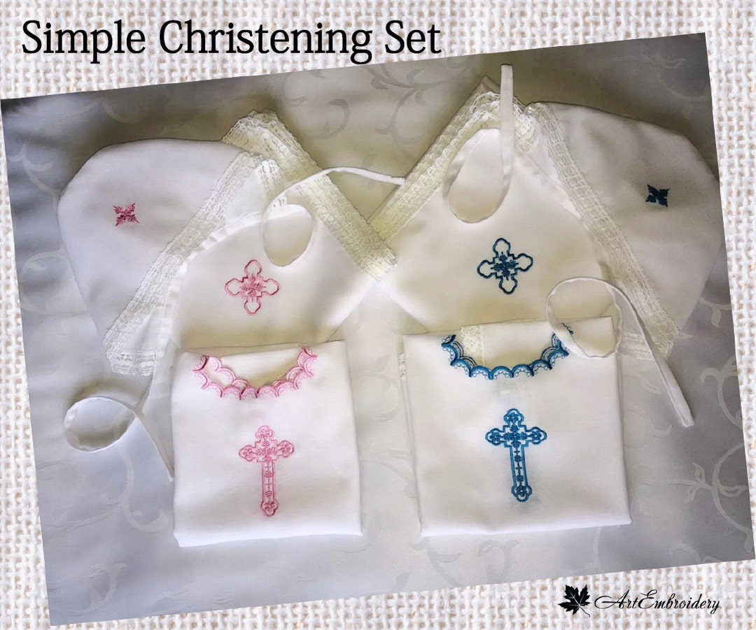 Simple Christening - Machine Embroidery Designs Set - Etsy