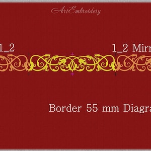 Gold Border Xvith Century Set 2 - Machine Embroidery Designs Set - Etsy