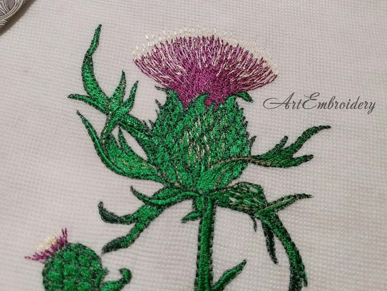 Guardian Thistle - Machine Embroidery Design in 3 Sizes for Hoop 4x4 ...