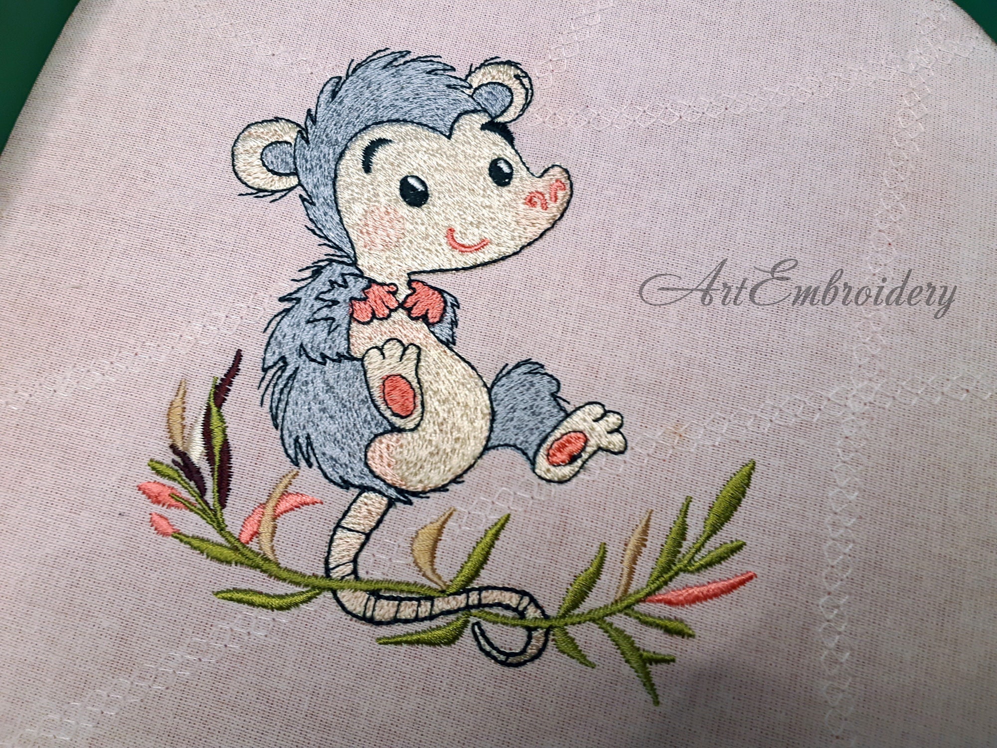 Possum Old Toy Machine Embroidery Design in two sizes for | Etsy