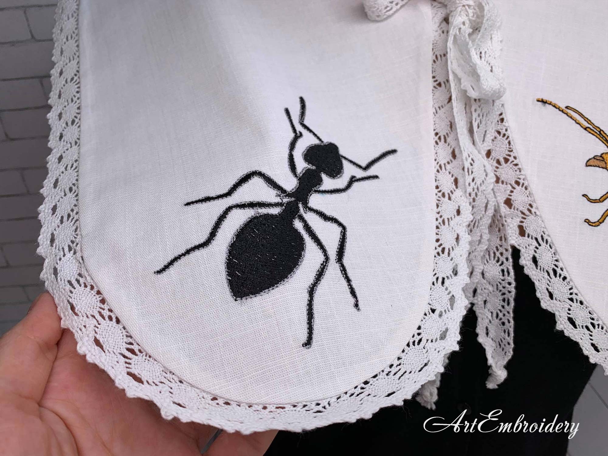 Jumbo Ants Red and Black Machine Embroidery Insects Designs | Etsy