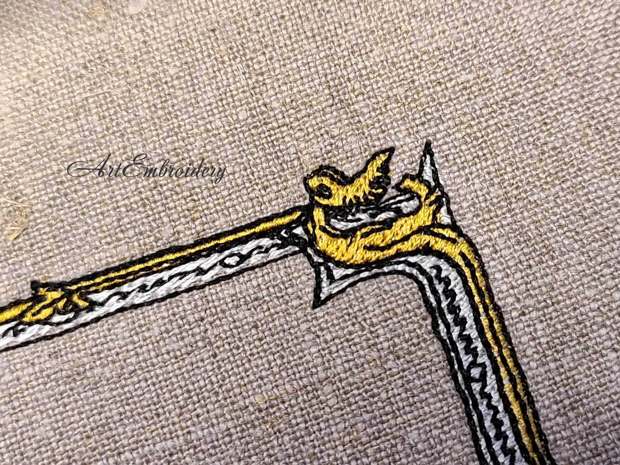 Medieval Frame Border Machine Embroidery Design in 3 Sizes - Etsy UK