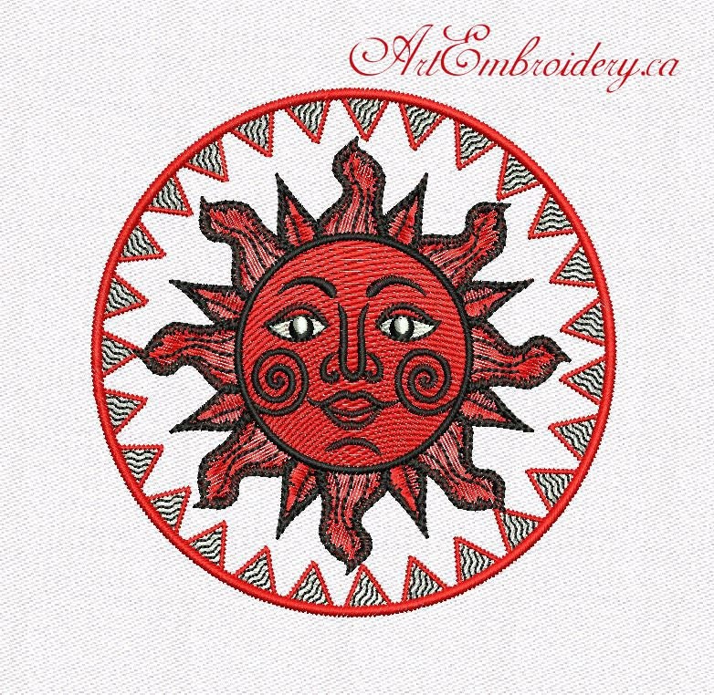 Slavic Calendar and Sun Motifs Machine Embroidery Designs | Etsy
