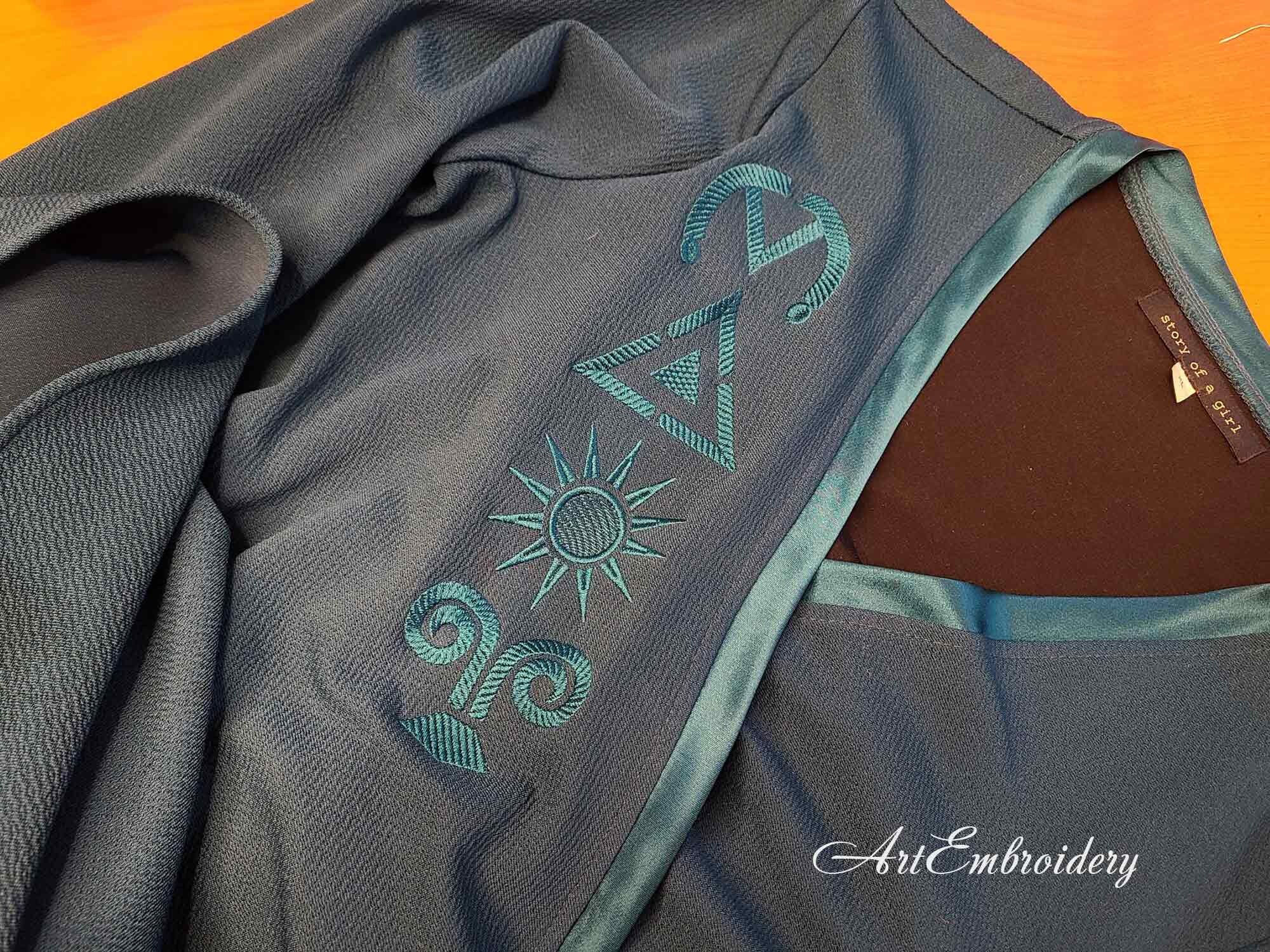 Magic Witch Symbols Hocus Pocus Witch Winifred Sanderson Coat - Etsy