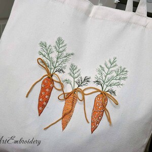 Patterned Carrots - Machine Embroidery Vegies Designs Set for Hoop 5x7 ...