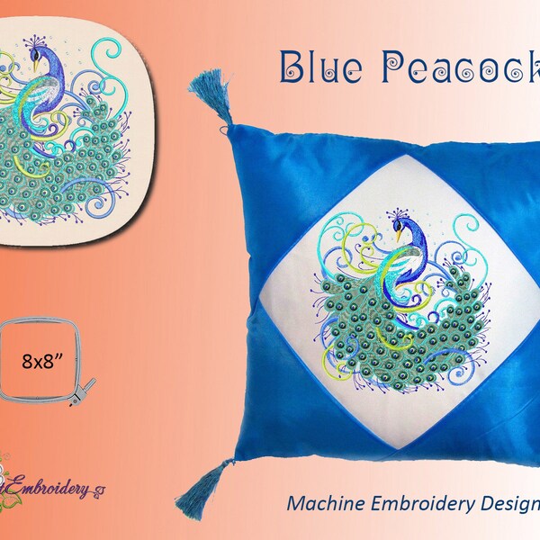 Peacock Embroidery - Etsy