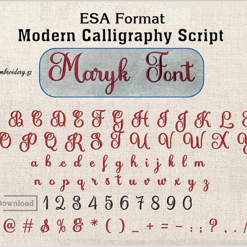 Esa Font File - Etsy