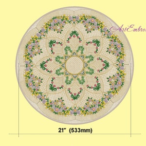 Elizabethan II Table Centerpiece - Machine Embroidery Project With ...