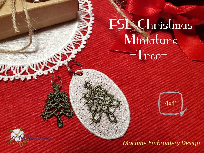 FSL Christmas Miniature - Tree Machine Embroidery Freestanding Lace ...