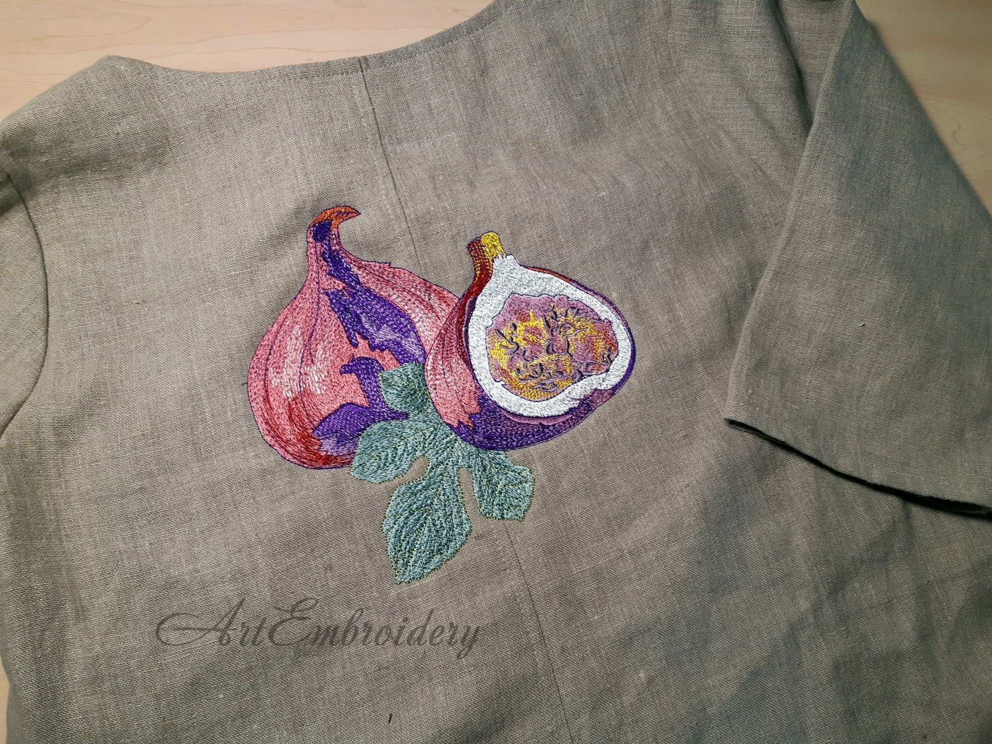 Watercolor Figs Machine Embroidery Design in four sizes for | Etsy