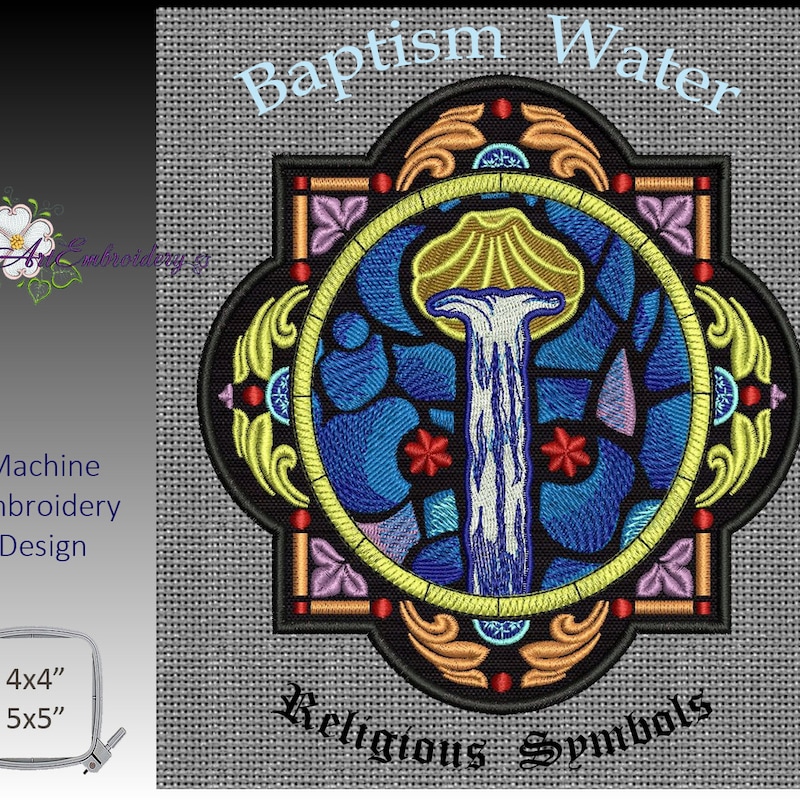 Baptism Embroidery Design - Etsy