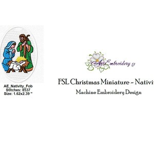 FSL Christmas Miniature - Nativity Machine Embroidery Freestanding Lace ...