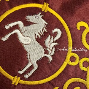 Medieval Heraldic Horse Border Machine Embroidery Historical Designs ...